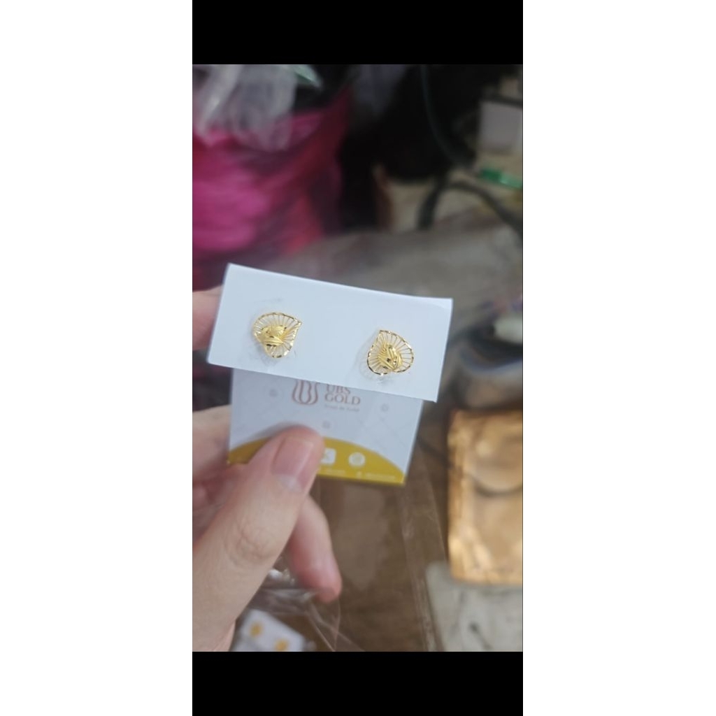 Jual Giwang anting tindik tusuk pentol bulat emas asli polos 700 70% ...