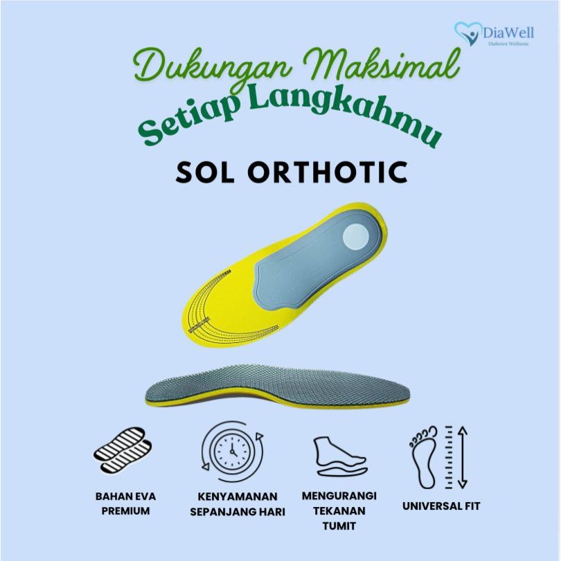 Jual Insole Sepatu Orthotic Diawell - Sol Sepatu Empuk Untuk Nyeri ...