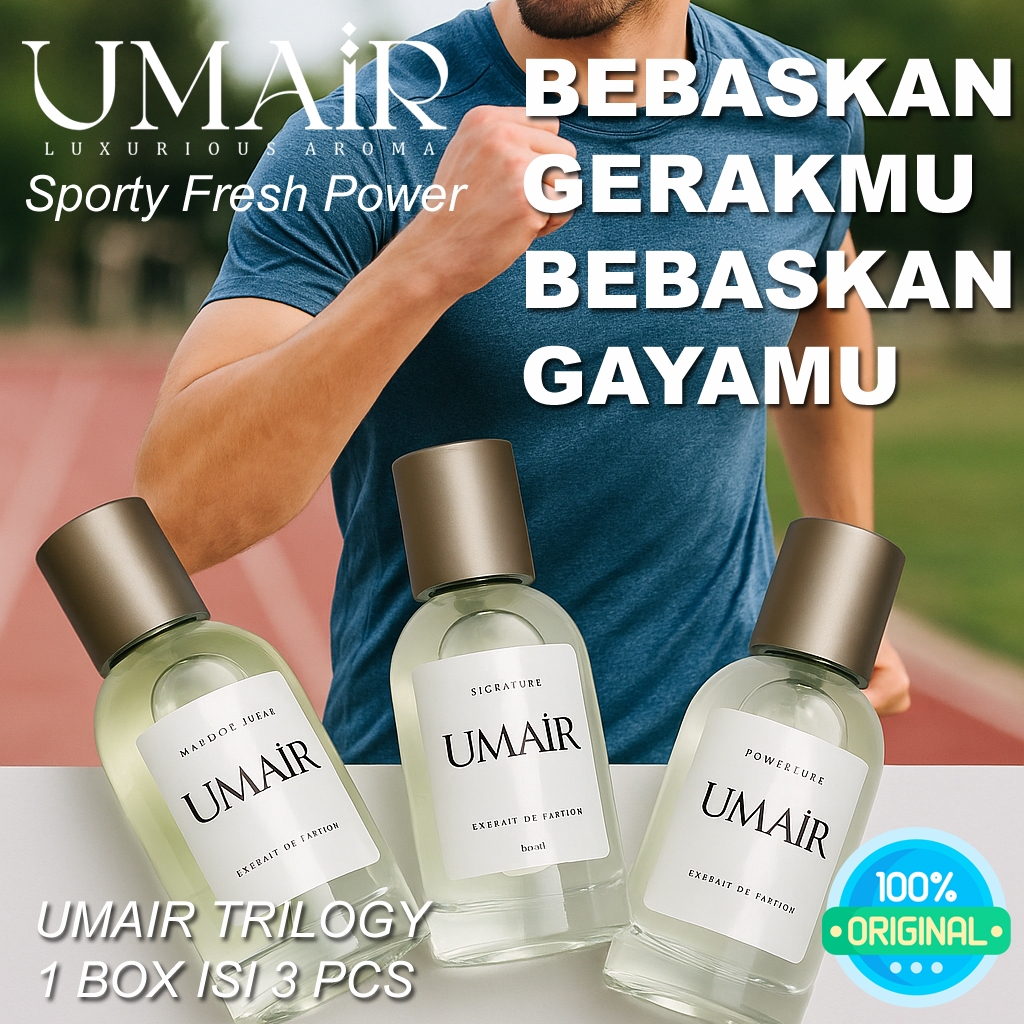 Jual UMAIR TRILOGY - Parfum Sporty Fresh Power | Parfum Olahraga Pria ...