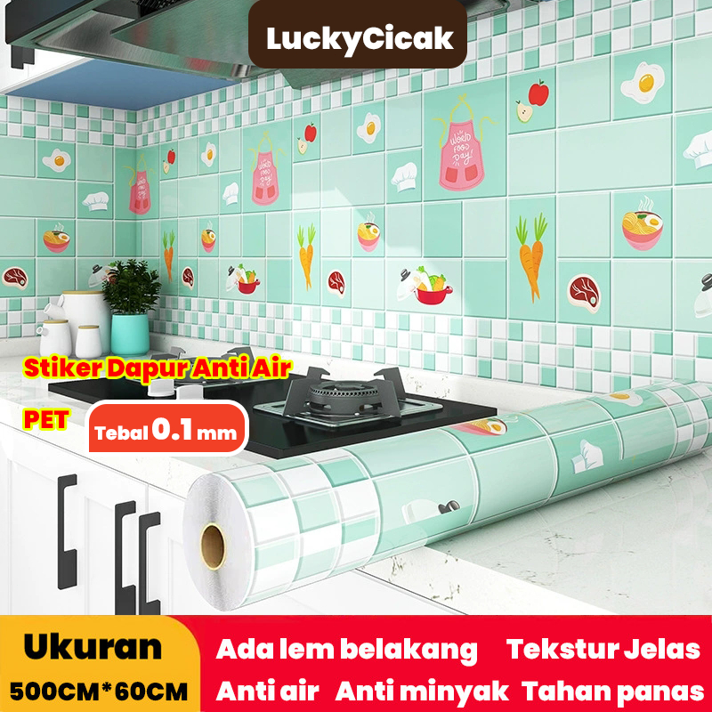 Jual wallpaper dinding dapur（60CM×500CM) wallpaper dapur ,sticker dapur ...