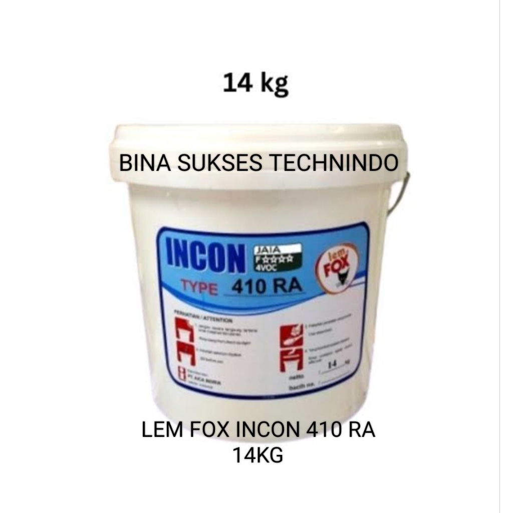 Jual LEM FOX INCON 410 RA EMBER 14 KG 14KG LEM VYNIL LANTAI | Shopee ...