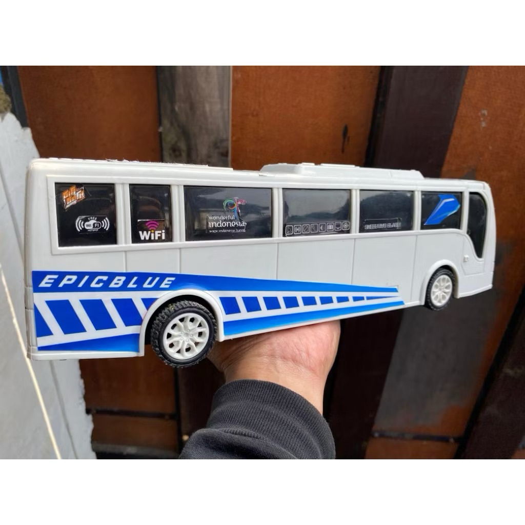 Jual stiker livery bus basuri epic blue belum cutting | Shopee Indonesia