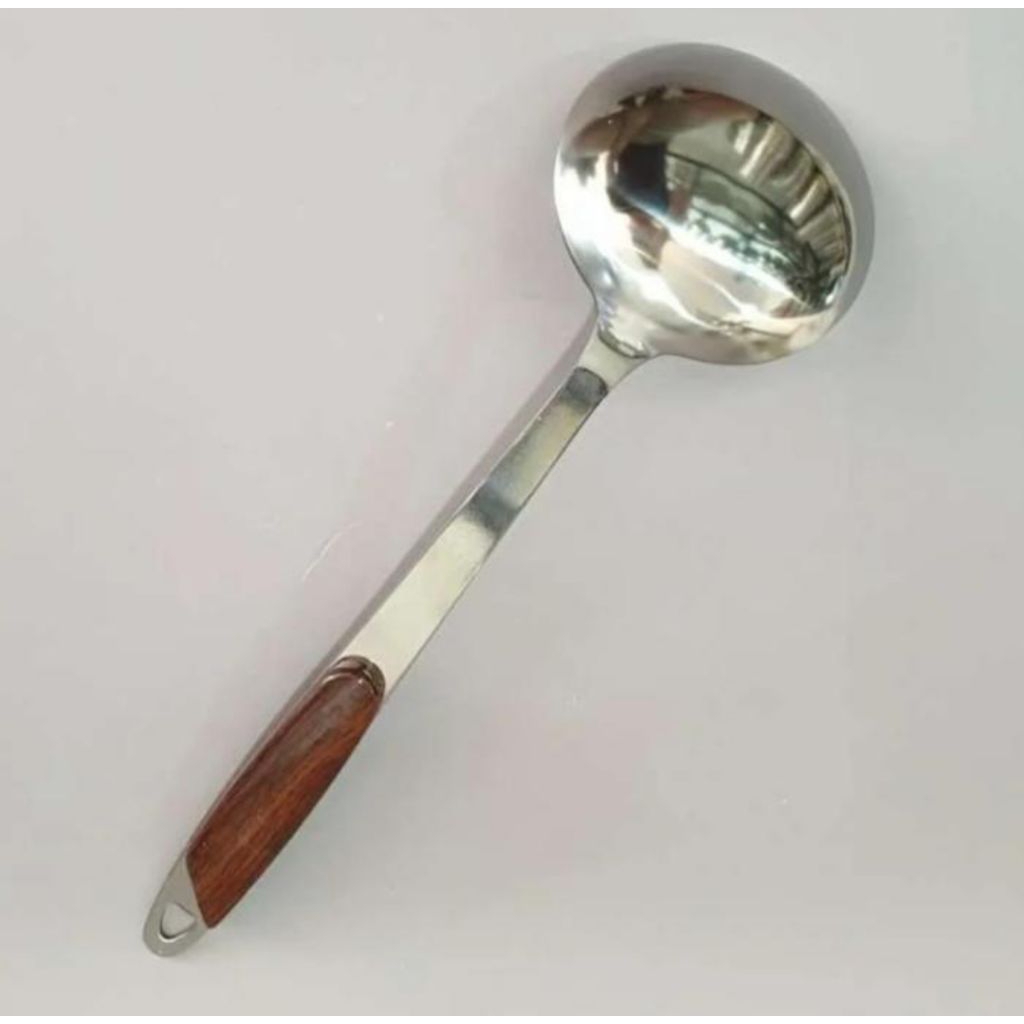 Jual Irus stainless kecil 7 cm gagang coklat/ Sendok sayur kecil ...