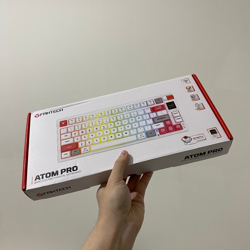 Jual Fantech Atom Pro 79 Mechanical Keyboard Screen ex-review | Shopee ...