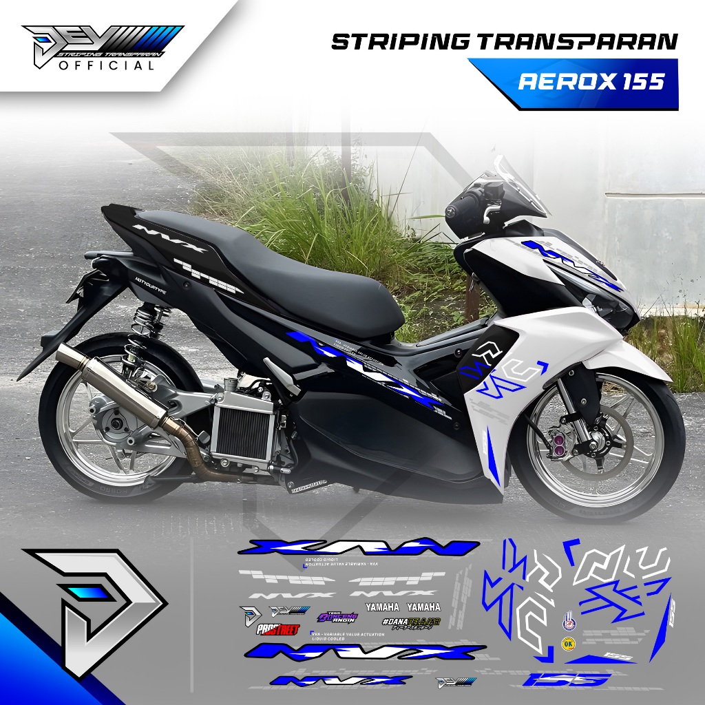 Jual STRIPING TRANSPARAN AEROX | NVX EDITION | 2020 SAMPAI 2024 | BAHAN ...