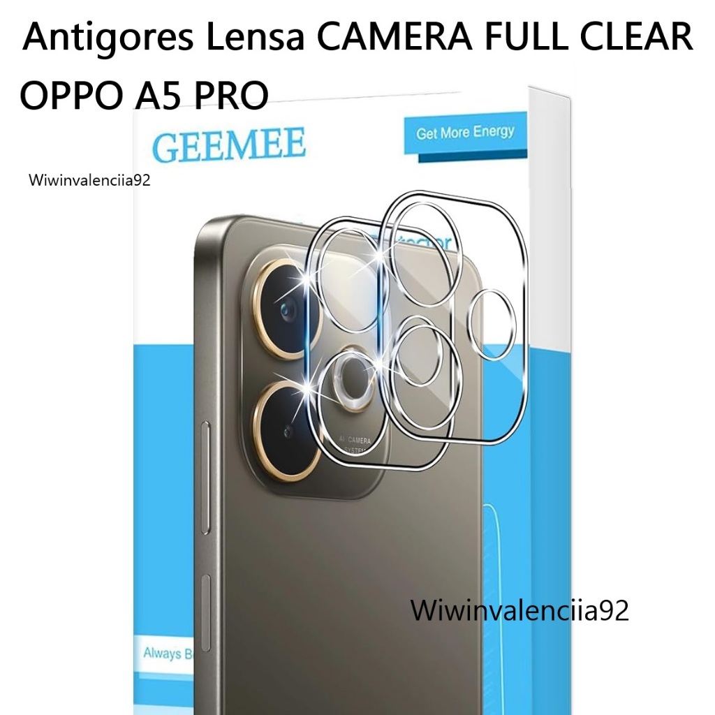 Jual GLASSES !! Antigores FRAME CLEAR KACA KAMERA OPPO A5i A5 PRO A3 ...