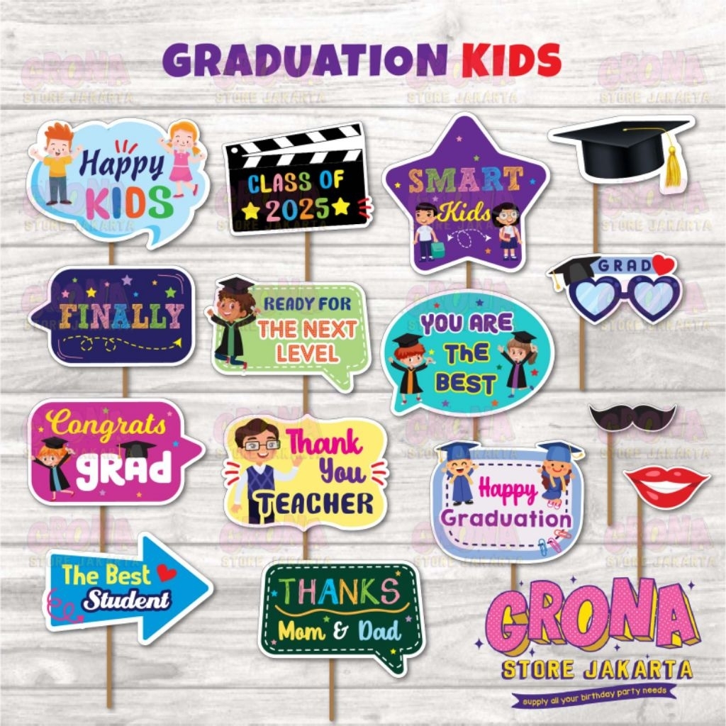 Jual ACC Photobooth Graduation Kids / Aksesoris Foto Wisuda / Photo ...
