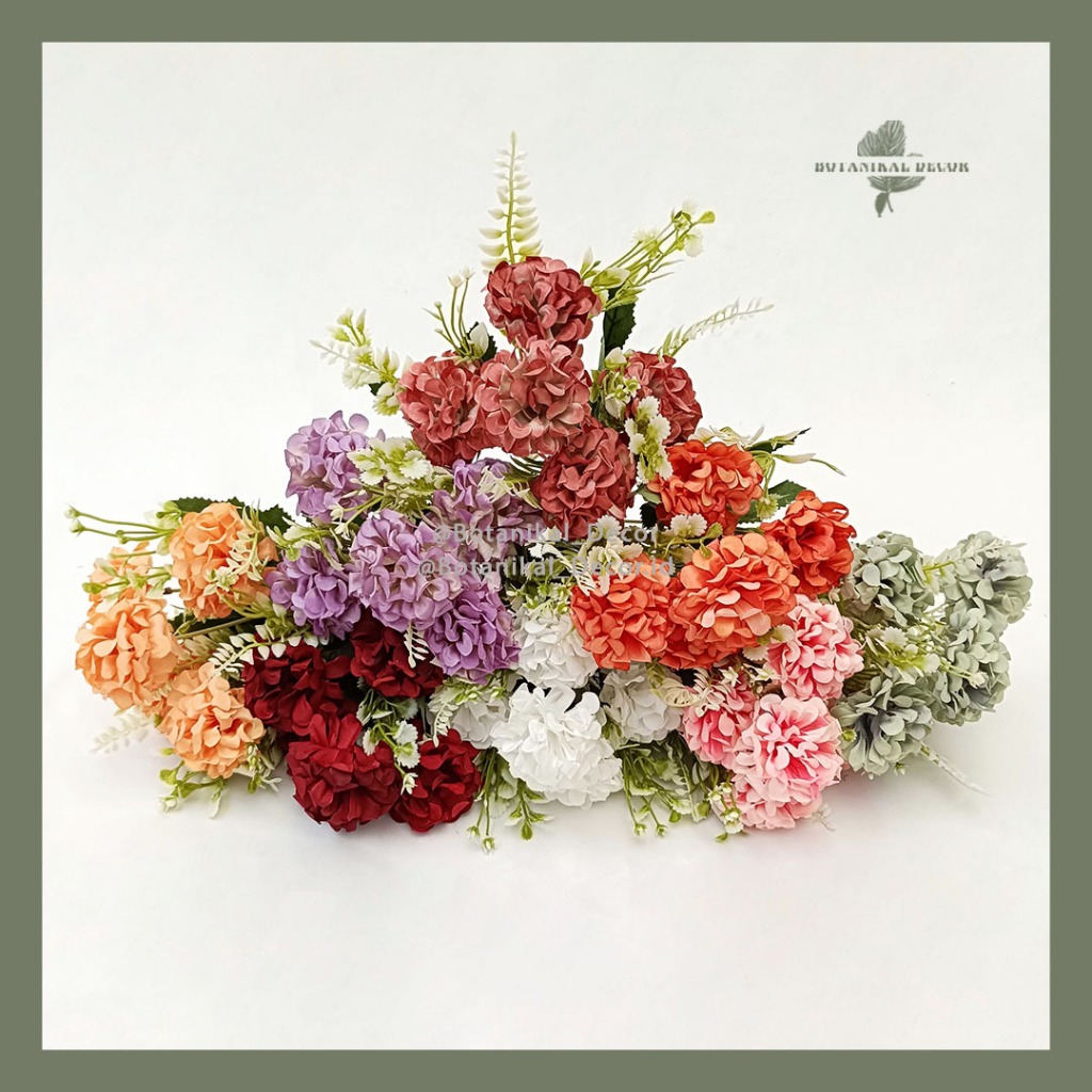 Jual Artificail Bouquet Pompon Daisy Premium Artificial Flower Bunga ...