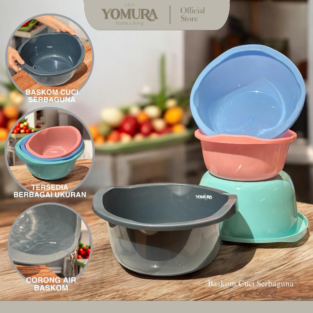 Jual YOMURA Baskom Cuci Serbaguna / Baskom Plastik Sayur Buah Dengan ...