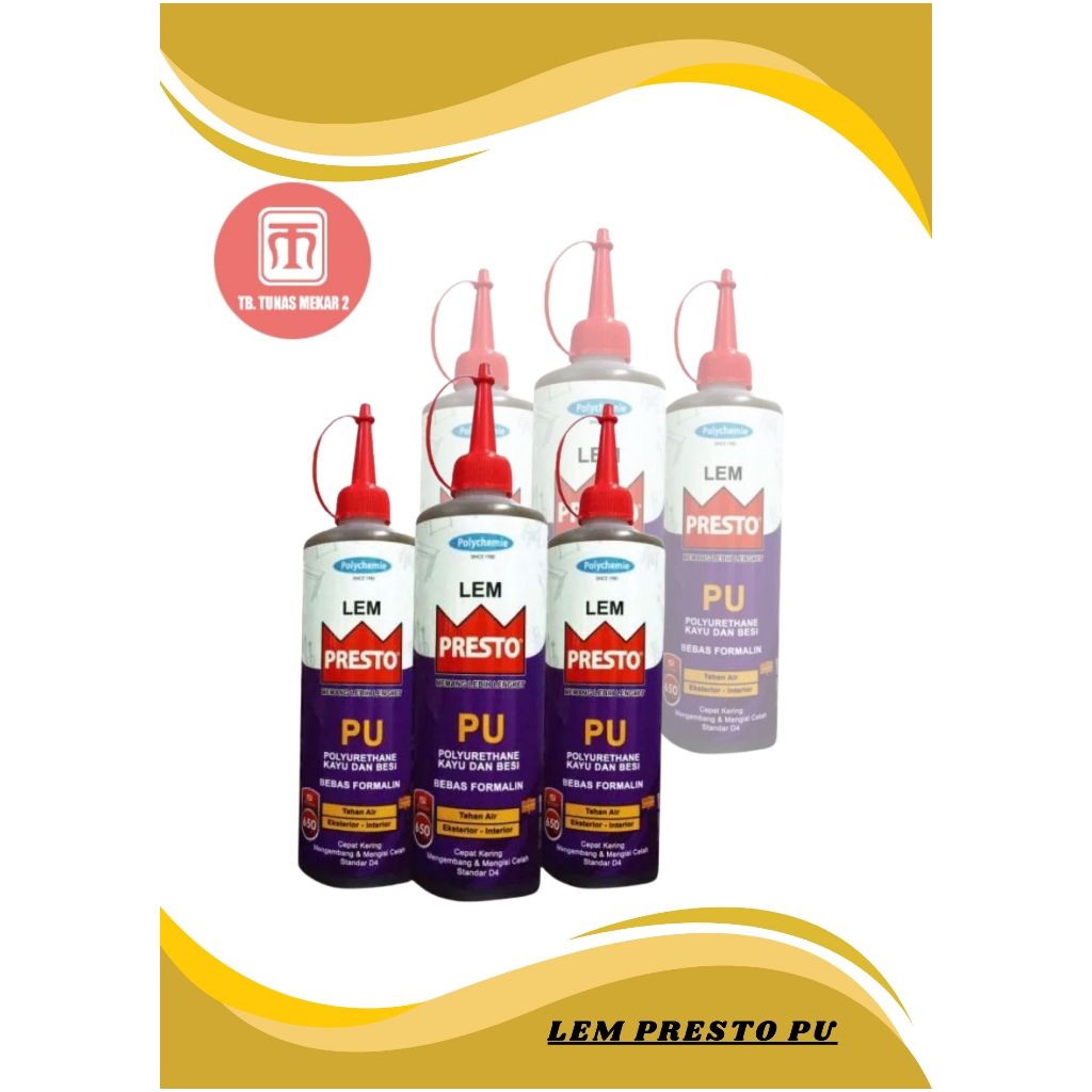 Jual Lem Kayu Besi PRESTO PU 650Gram / Lem Polyurethane Wood Iron PU PRESTO SATUAN | Shopee ...