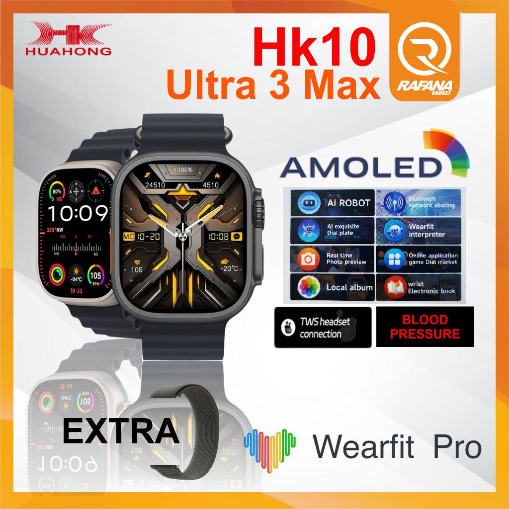 Jual HK10 ULTRA 3 MAX AMOLED ORIGINAL | Shopee Indonesia