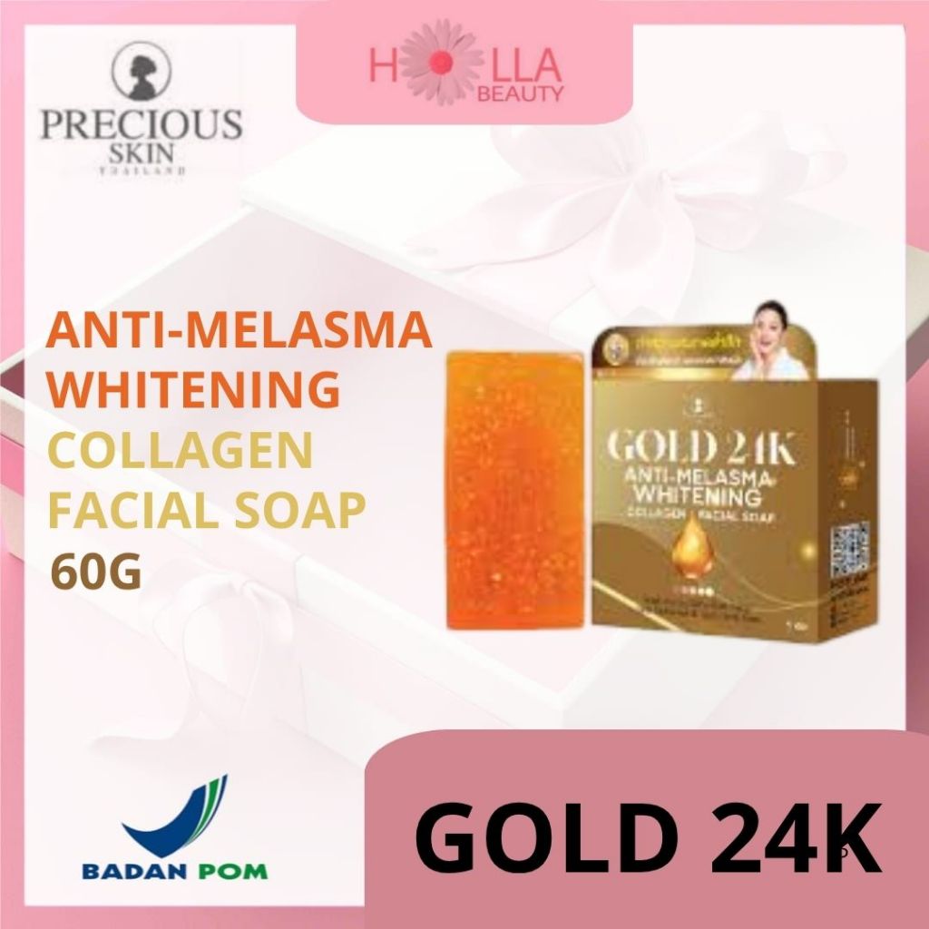 Jual Precious Skin 24K Gold Soap 80Gr / 24K GOLD WHITENING Anti Melasma ...