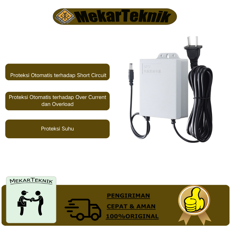 Jual V380 PRO 12V 1.5A Catu Daya Tanpa Gangguan Mini UPS Baterai ...