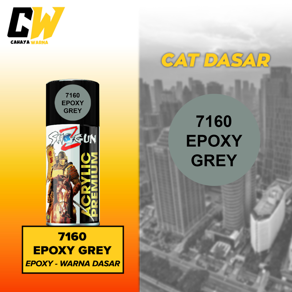 Jual Cat Pilox Shogun Z Paint 300CC Acrylic Premium Epoxy Grey 7160 ...