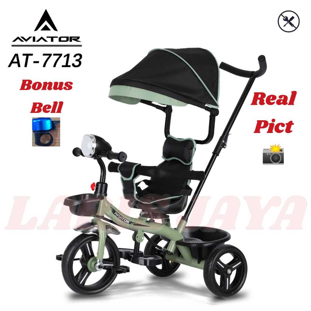 Jual BONUS BELL SEPEDA RODA TIGA ANAK AVIATOR AT 7713 SEPEDA ANAK RODA ...