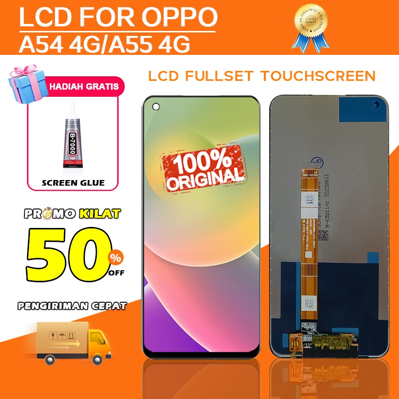 Jual LCD TOUCHSCREEN FOR OPPO A54 4G /A55 4G COMPLETE FULLSET | Shopee Indonesia