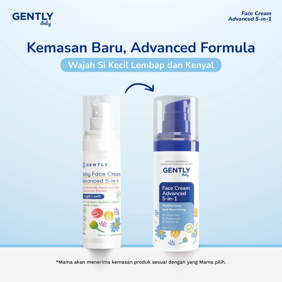 Jual GENTLY FACE CREAM ADVANCED 5 IN 1 30GR | Shopee Indonesia