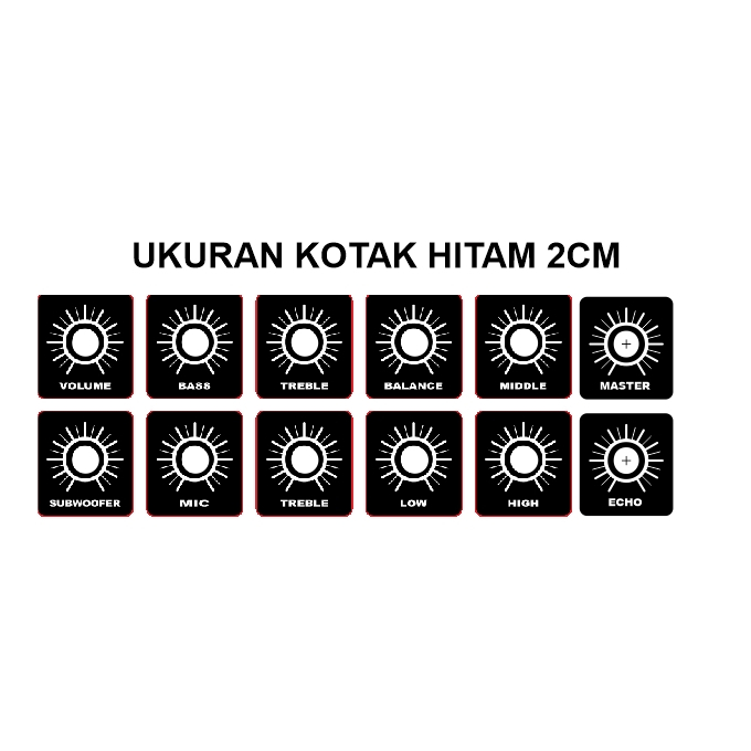 Jual Stiker potensio stiker mixer stiker panel stiker power | Shopee ...