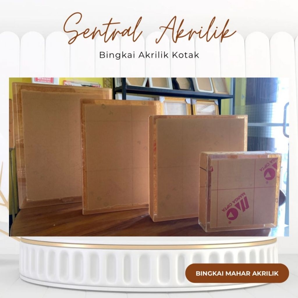 Jual BINGKAI BOX MAHAR AKRILIK KOTAK | Shopee Indonesia