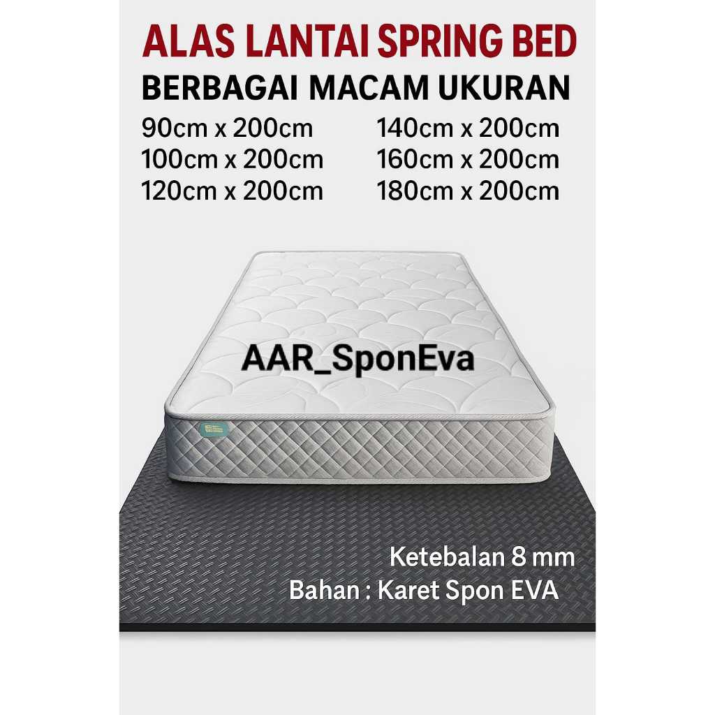 Jual Alas Lantai Spring Bed waterproof Karet Spon EVA tebal 8 mm ...