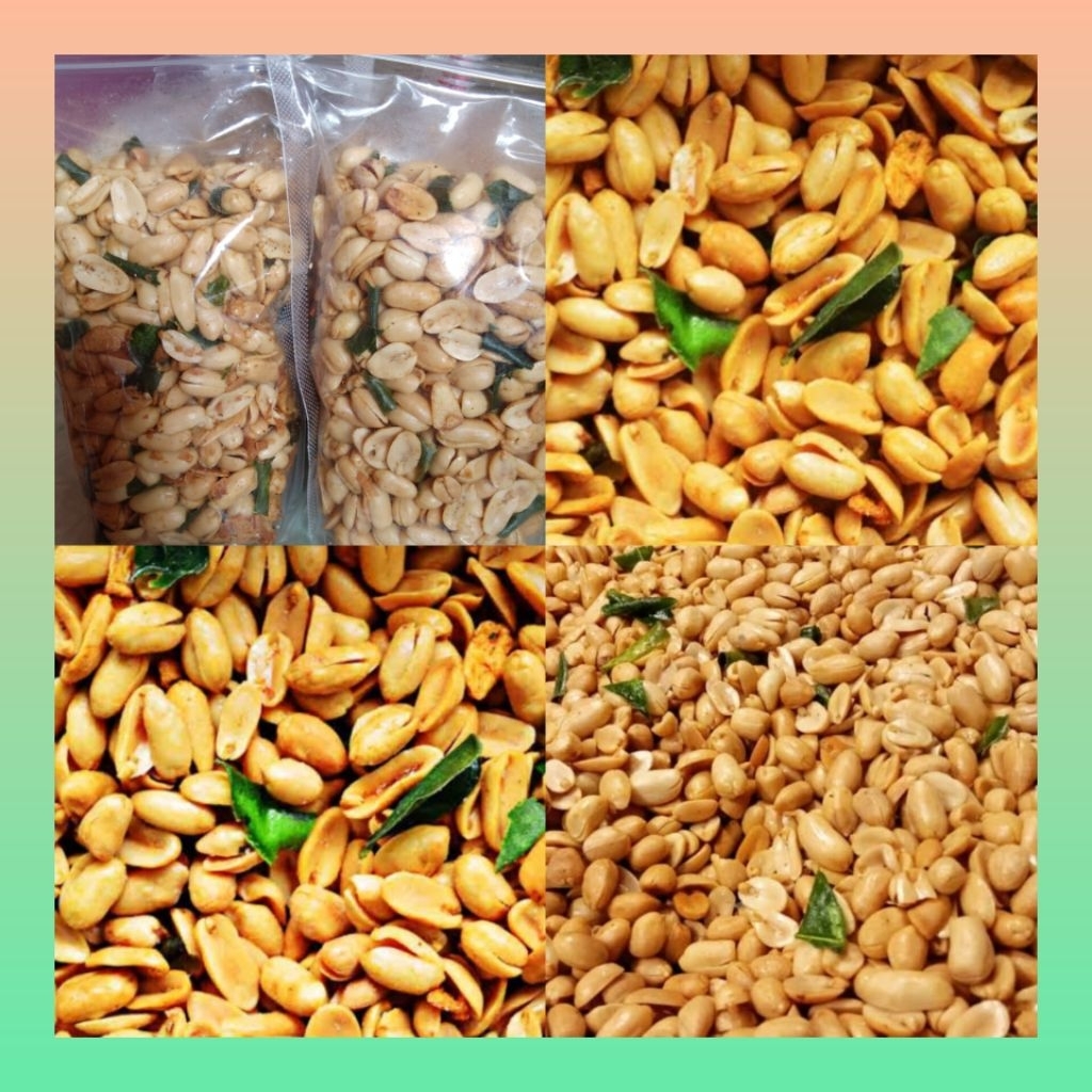 Jual Kacang bawang daun jeruk gurih asin kriuk 500 gram pouch | Kacang ...