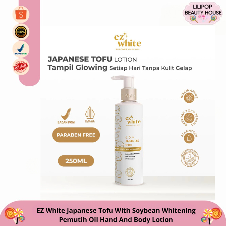 Jual EZ White Japanese Tofu with soybean whitening pemutih oil hand and ...