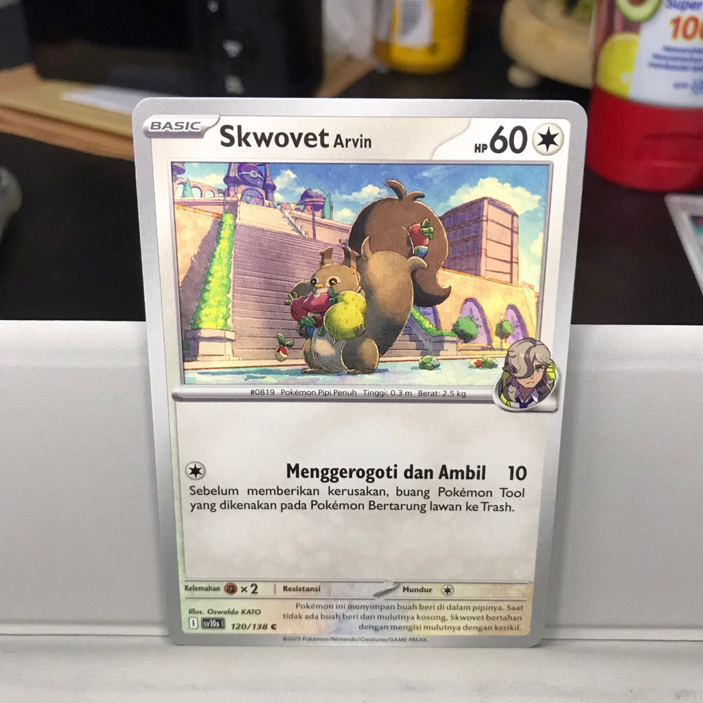 Jual Skwovet Arvin Kehadiran Juara kartu Pokemon Indonesia | Shopee ...