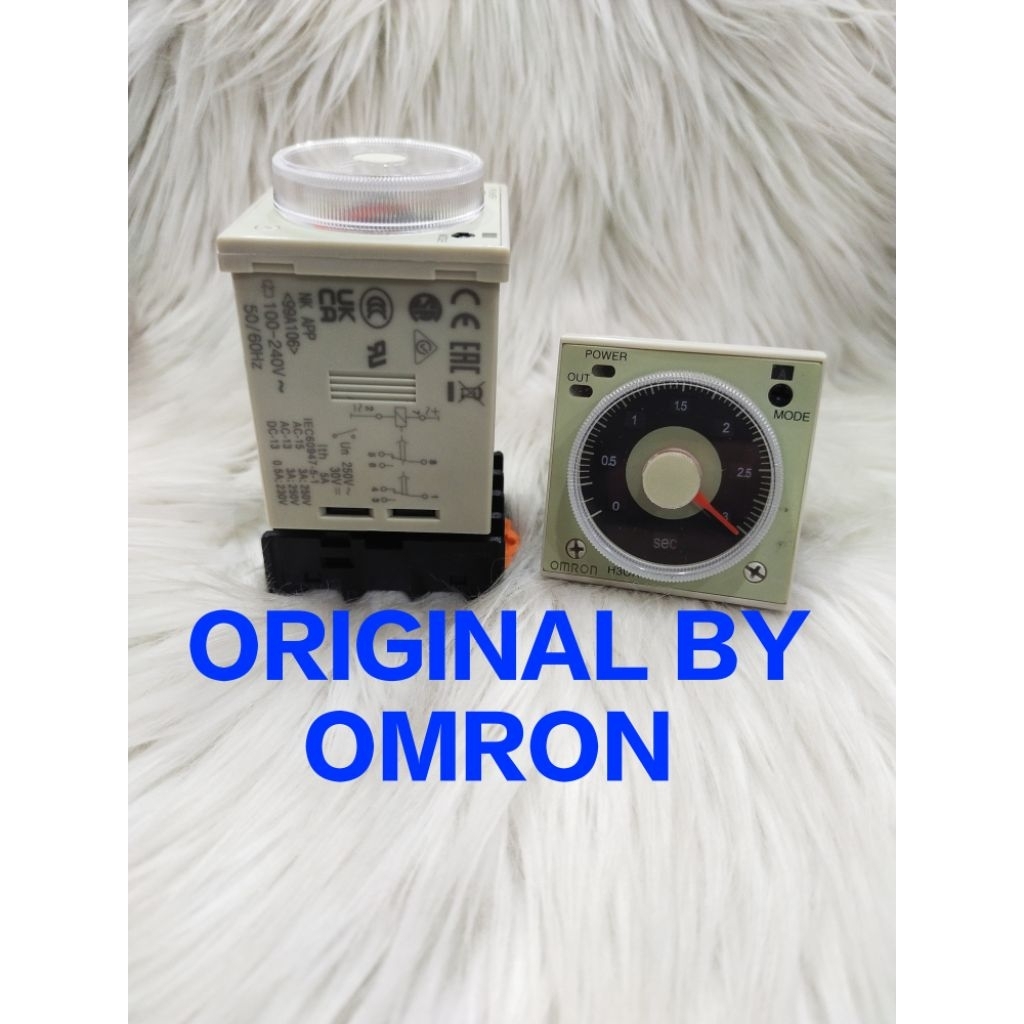 Jual timer h3cr a8 220vac 8 kaki timer Omron 12-24vdc set socket timer ...