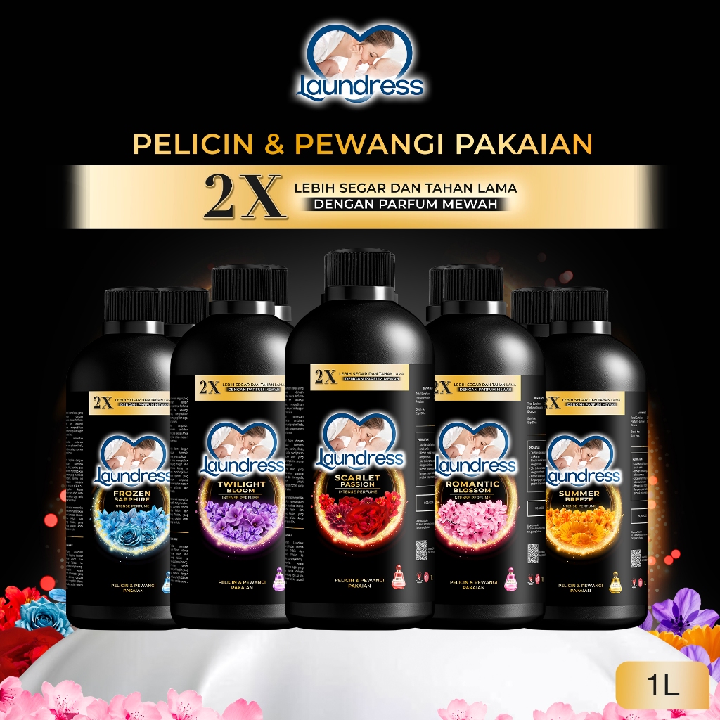 Jual LAUNDRESS LUXURY Pewangi Pelembut Pelicin Setrika Anti Bakteri ...