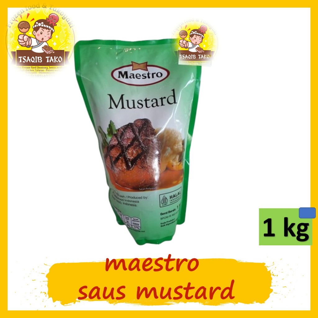 Jual Maestro Mustard Pouch 1000 gr | Shopee Indonesia
