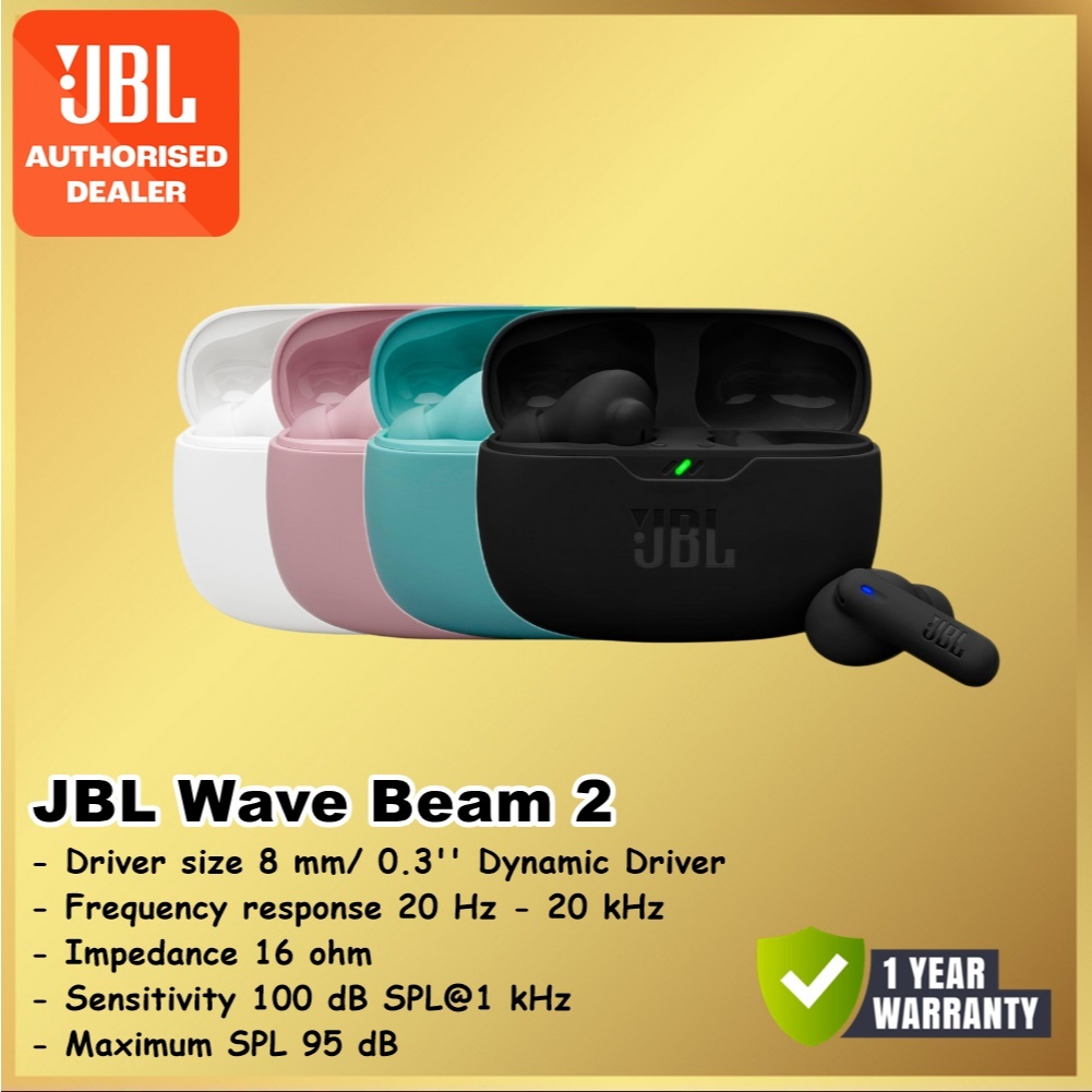 Jual JBL Wave Beam 2 Beam2 True Wireless Noise Cancelling Earbuds TWS ...