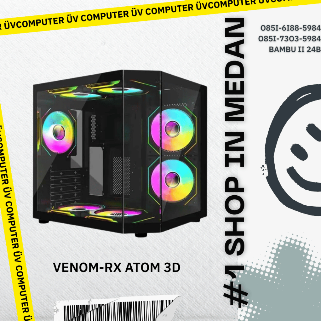 Jual Casing PC Komputer VenomRx Venom-RX ATOM 3D | Mid Tower | Micro M ...