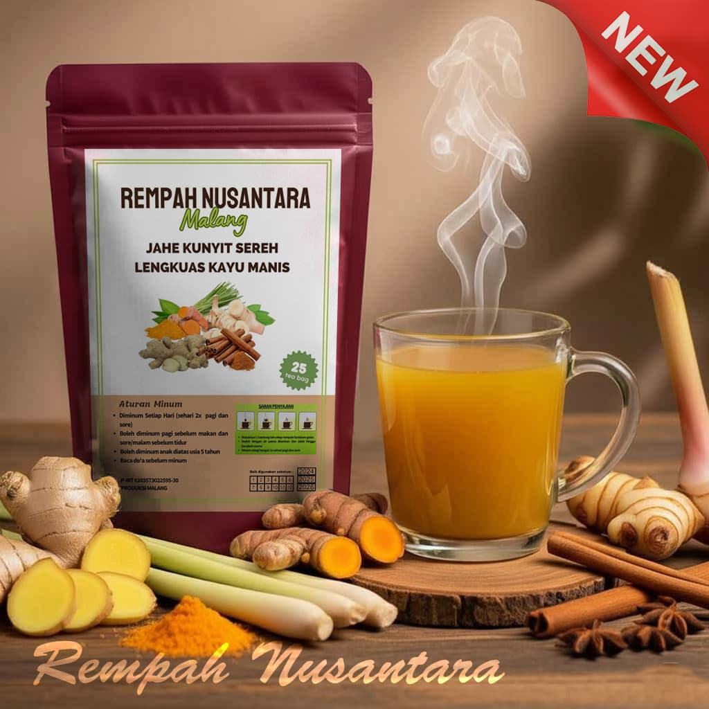 Jual Herbal Instan teh sehat rimpang Botanikal JAHE, KUNYIT, SERAI ...