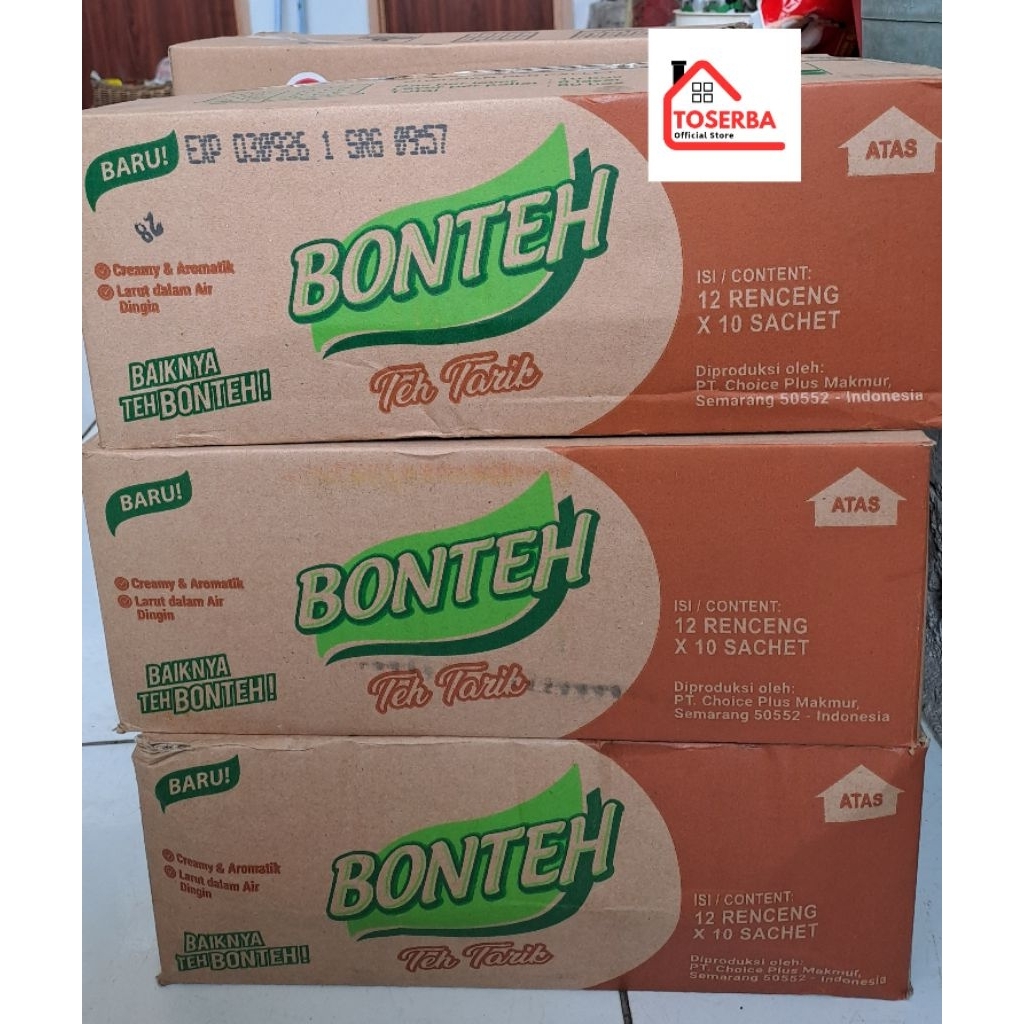 Jual [READY STOCK] BONTEH TEH TARIK 25g 10 Renceng 100 Sachet | Shopee ...