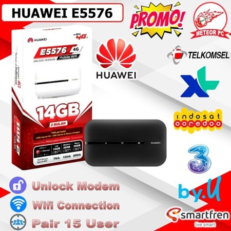 Jual WIFI MODEM MIFI HUAWEI E5576 4G LTE E5576 UNLOCK ALL OPERATOR ...