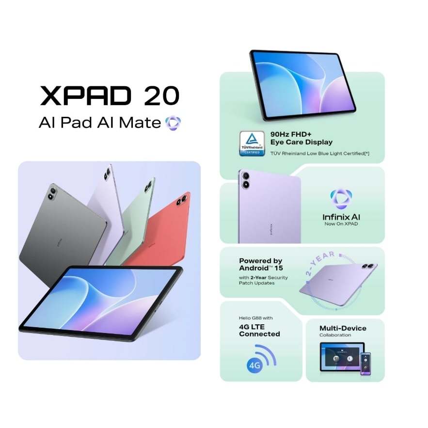 Jual INFINIX TAB XPAD 20 8/256GB GARANSI RESMI INDONESIA | Shopee Indonesia