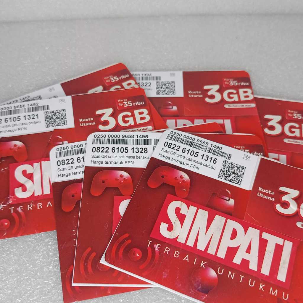 Jual Kartu Perdana Telkomsel Kuota 3GB Simpati Internet - BYU 3GB NASIONAL | Shopee Indonesia