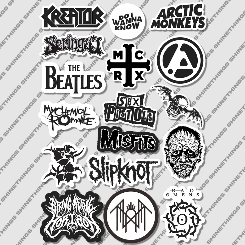 Jual stiker band helm anti air || stiker helm bmth slipknot linkin park ...