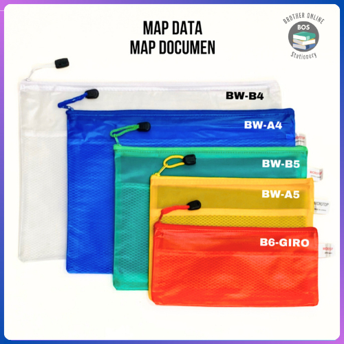 Jual BOS Pouch Dokumen/Dompet Make up/Dompet/Tas Map/Map Dokumen ...