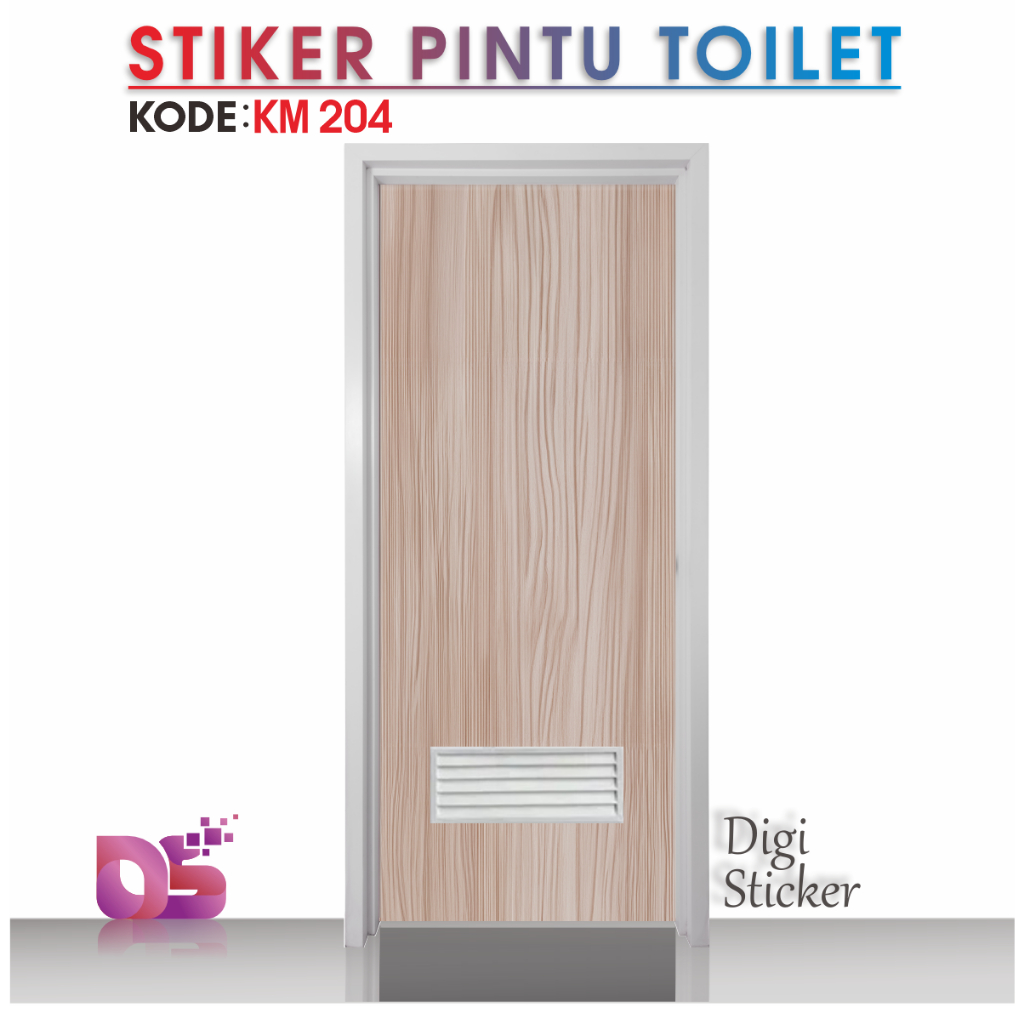 Jual Sticker Premium Pintu Toilet 60x190cm 70x200cm Stiker Kamar Mandi ...