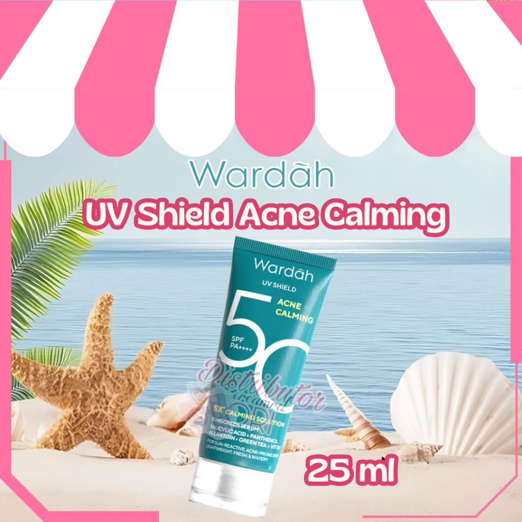 Jual WARDAH UV Shield Acne Calming Sunscreen Serum SPF 50 PA++++ | 25 ML | BPOM | ORIGINAL ...