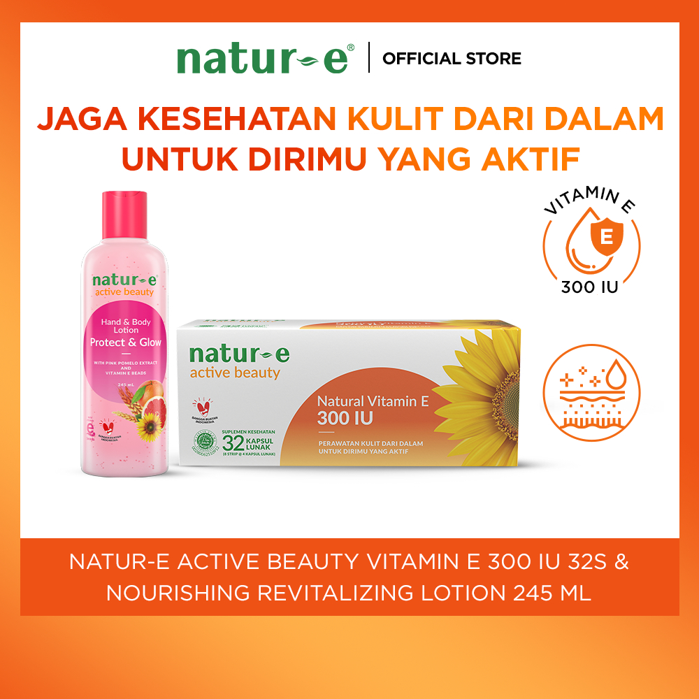 Jual Natur-E Paket Active Beauty Inside-Out - Active Beauty Vitamin E ...