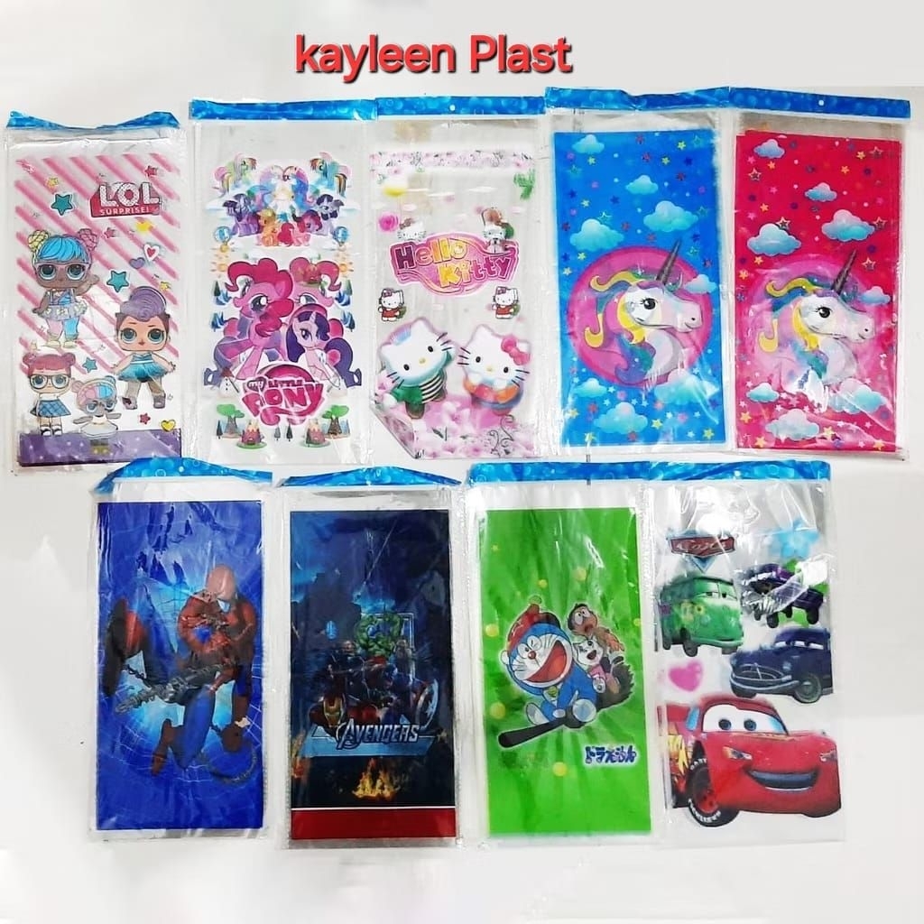 Jual Isi 10 Pcs Kantong Plastik Opp Ultah Snack Kemasan Ulang Tahun ...