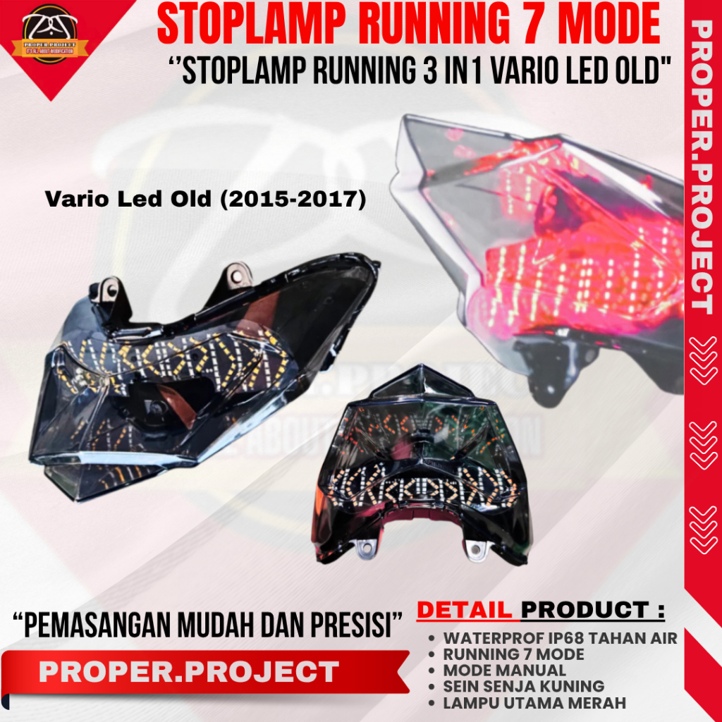 Jual STOPLAMP VARIO 125/150 LED OLD STOPLAMP VARIO 2015-2018 LAMPU ...