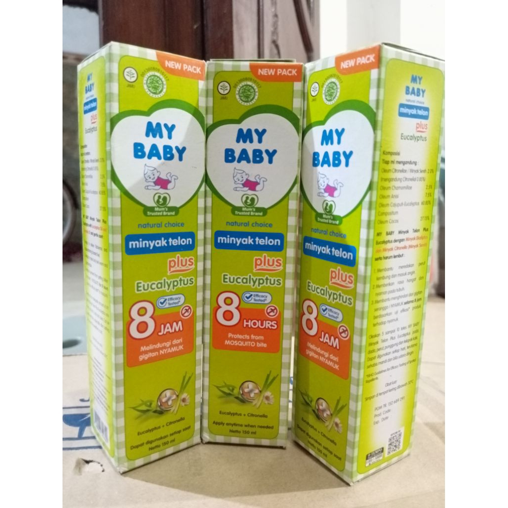 Jual (1pcs) My Baby Minyak Telon Anak Plus Eucalyptus Hijau Milon Bayi ...