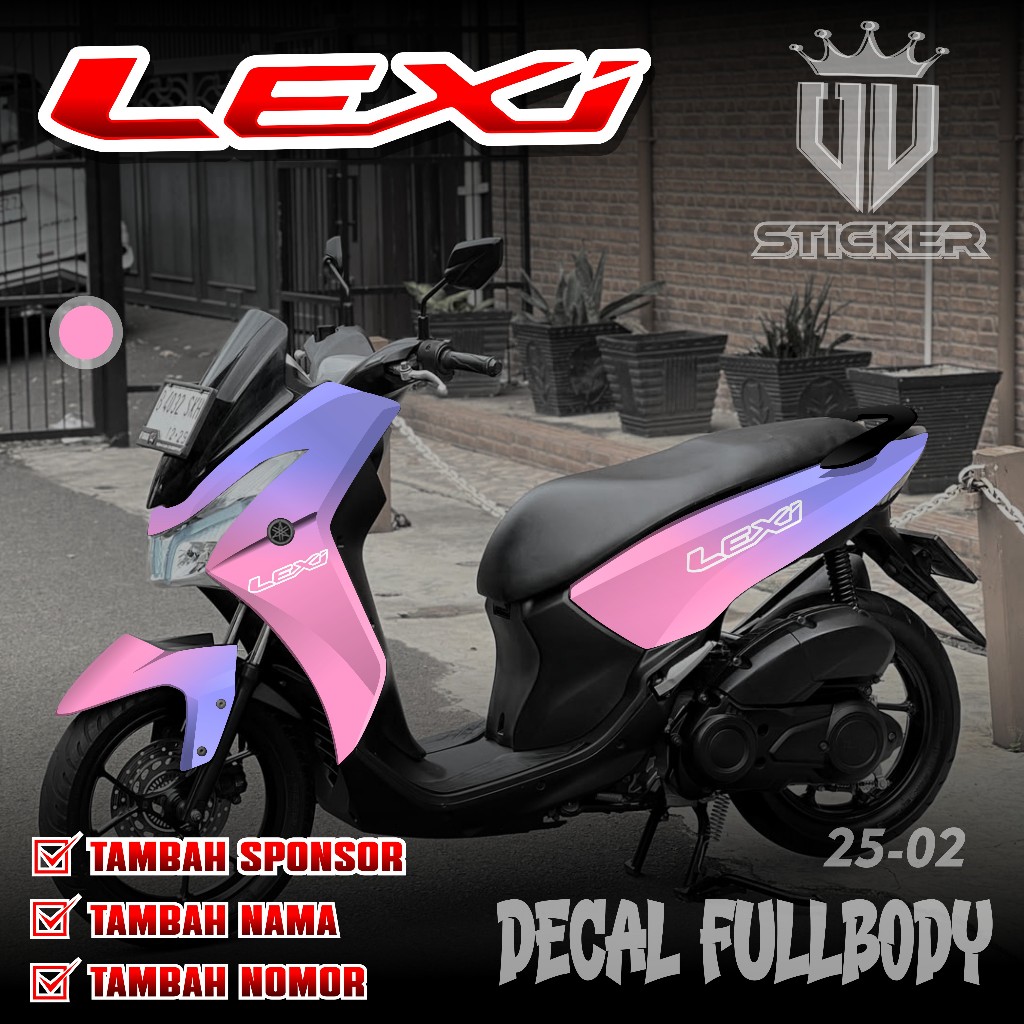 Jual (COD) TERBARU Decal Sticker Full body Yamaha LEXI 125 - Sticker ...