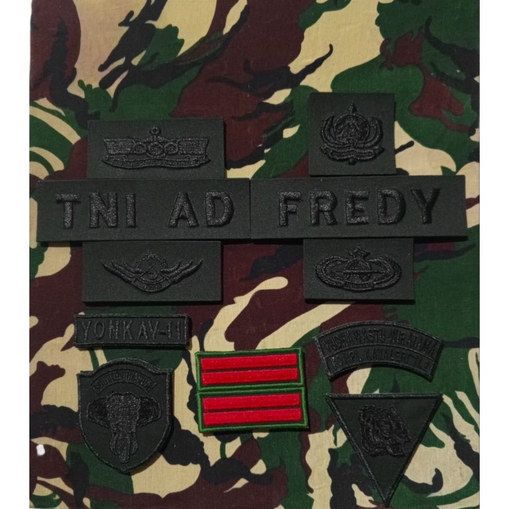Jual Full Set Bordir Papan Nama PDL TNI AD & AL | Shopee Indonesia