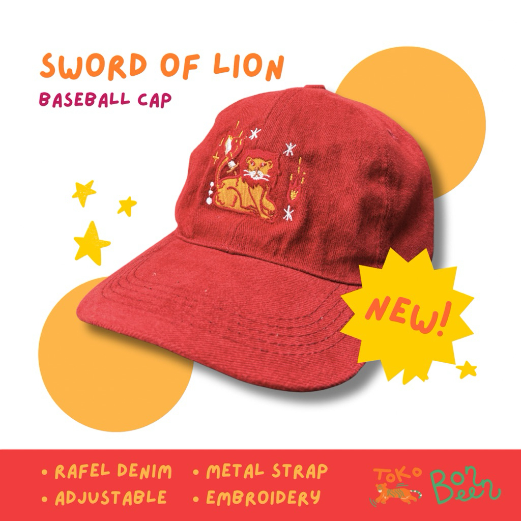 Jual [Toko Bonbeen] Baseball Cap Sword of Lion New Topi Baseball Singa ...