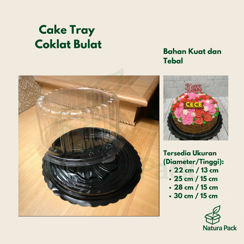 Jual [10 SET] Mika Kue Tart / Bolu / Ulang Tahun – Cake Tray Mika Bulat ...