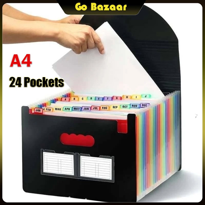 Jual Folder File Dokumen Ukuran A4 File Folder Dokumen Isi 24 Slot Map ...